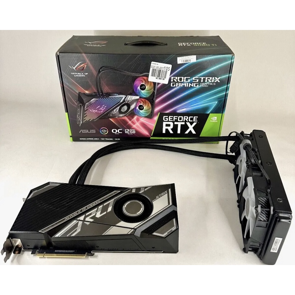 ASUS ROG Strix LC GeForce RTX 3080 Ti OC Edition gráficos 12GB taxa de dados Duplo 6X ...