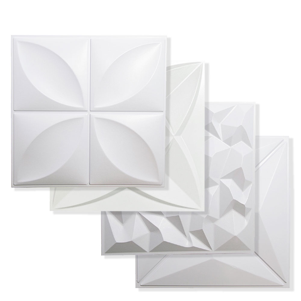 20 placas revestimento de parede 3d painel pvc 25 cm Autocolante Dupla ...