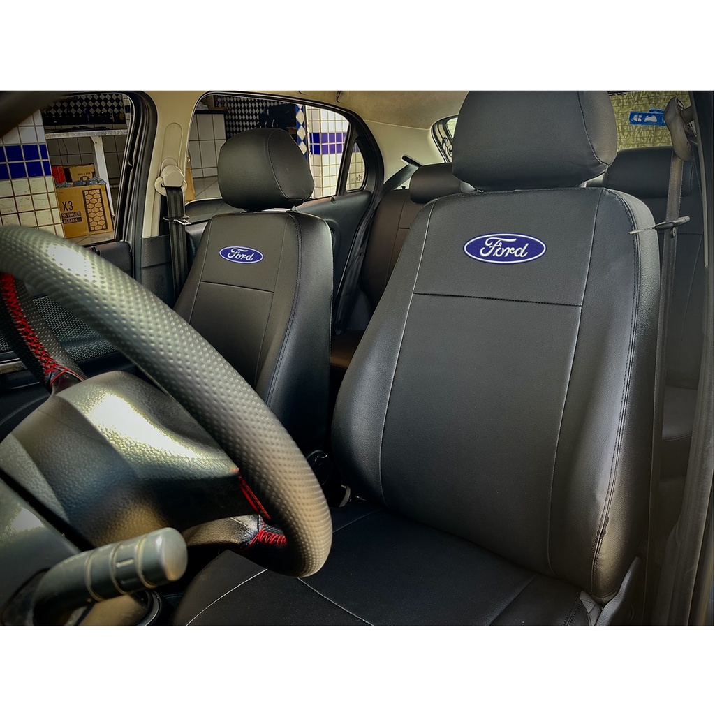 Capa de Banco em Couro Carro Modelos Ford Ka Hatch Sedan Fiesta ...
