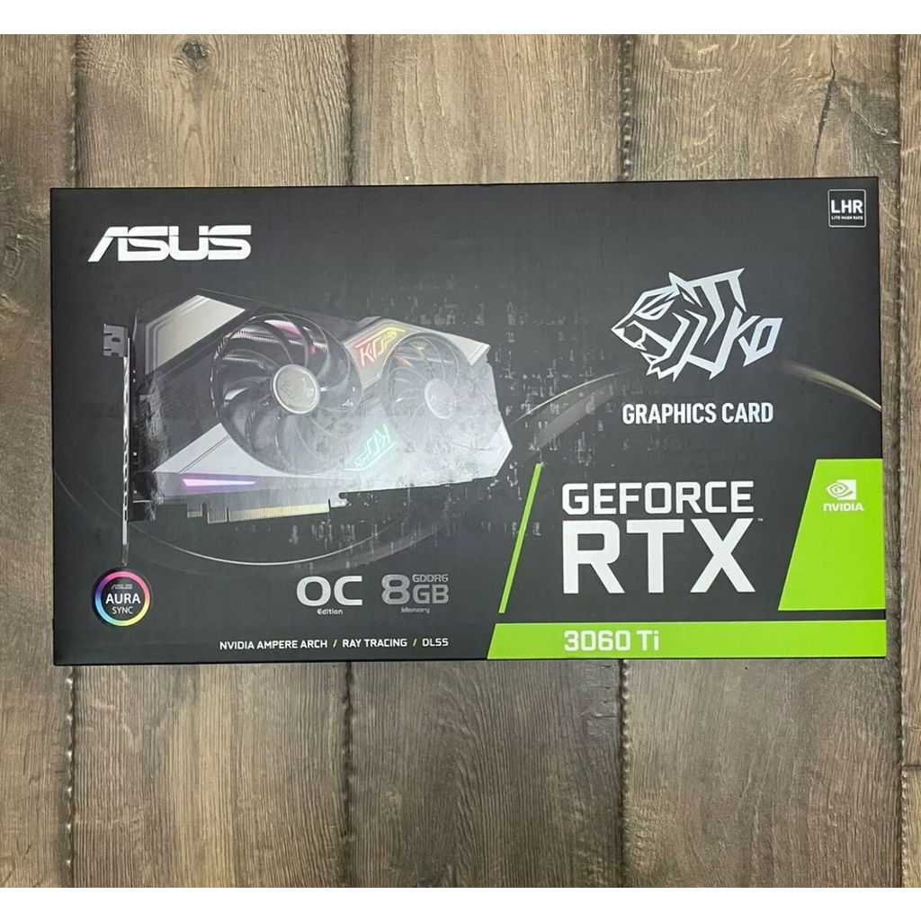 New Asus Ko Nvidia GeForce RTX 3060 Ti OC Edition 8GB LHR GDDR6 Graphics Card | Shopee Brasil