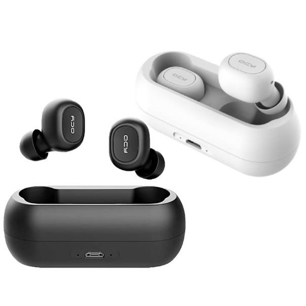 Fone Bluetooth QCY T1C - Case 380 mAh - Preto | Shopee Brasil