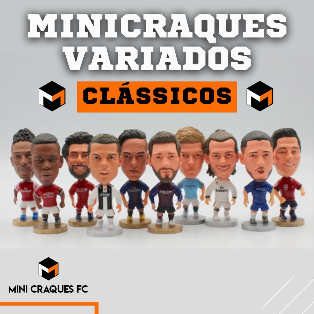 Messi Cristiano Neymar Jogadores Mini Craque (valor/unidade) - Bonecos ...