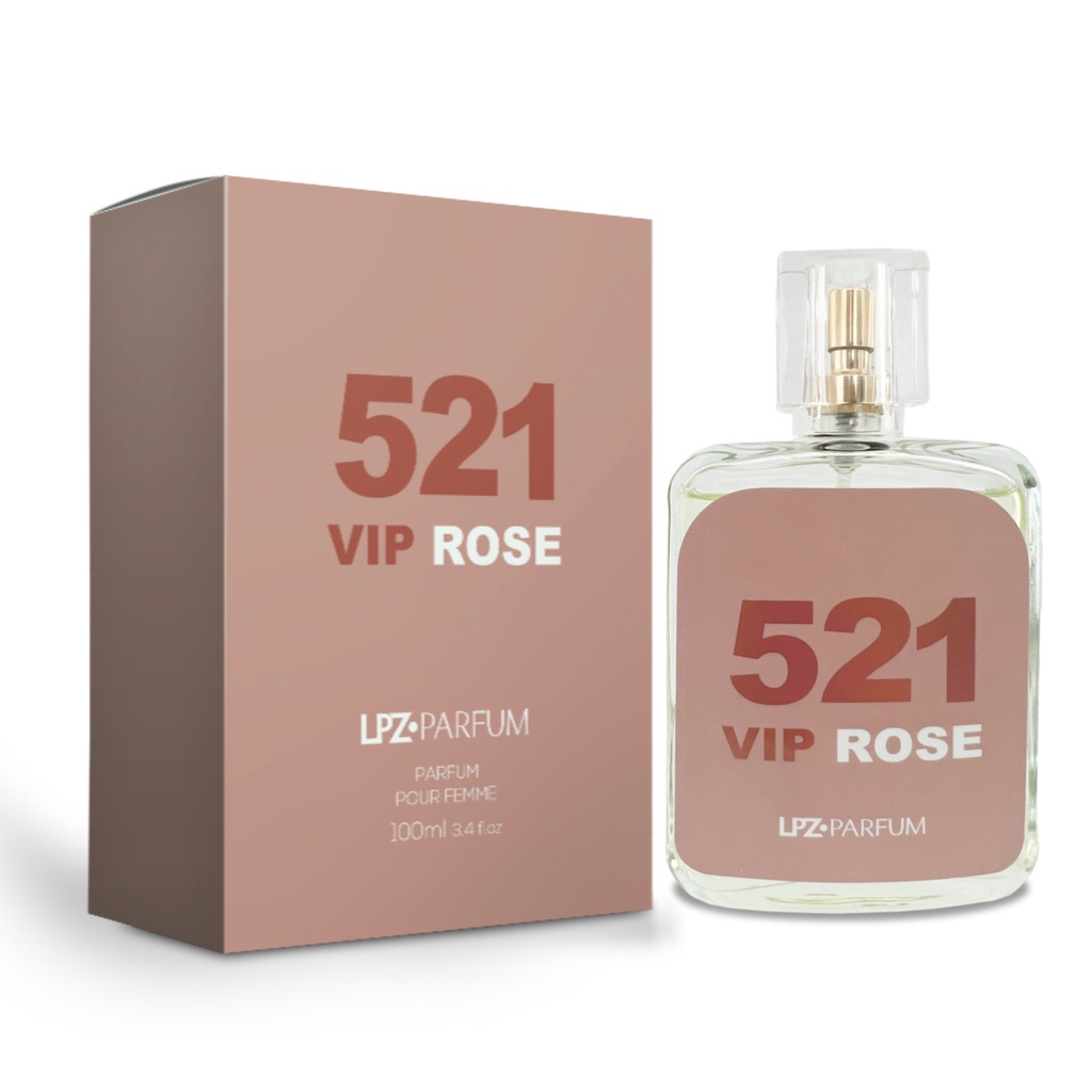Perfume Feminino 521 Vip Rose LPZ PARFUM - Ref. Importado - 100ml ...
