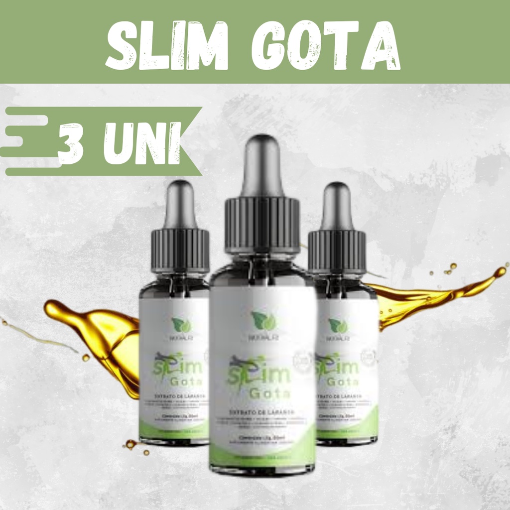 3 SLIM GOTAS ORIGINAL SUPER POTENTE | Shopee Brasil