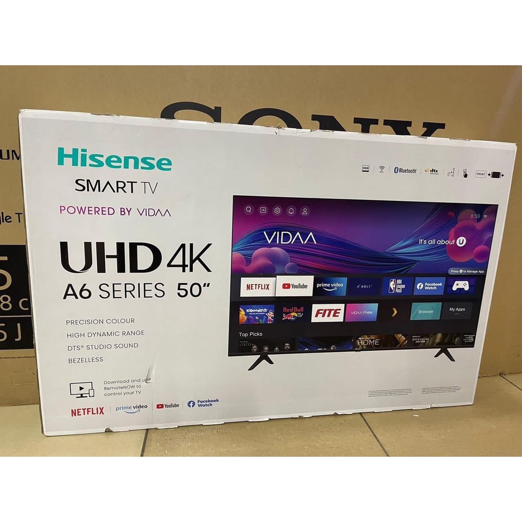 BRAND NEW HISENSE SMART TV A6 SERIES LED 4K UHD SAMRT TV | Shopee Brasil