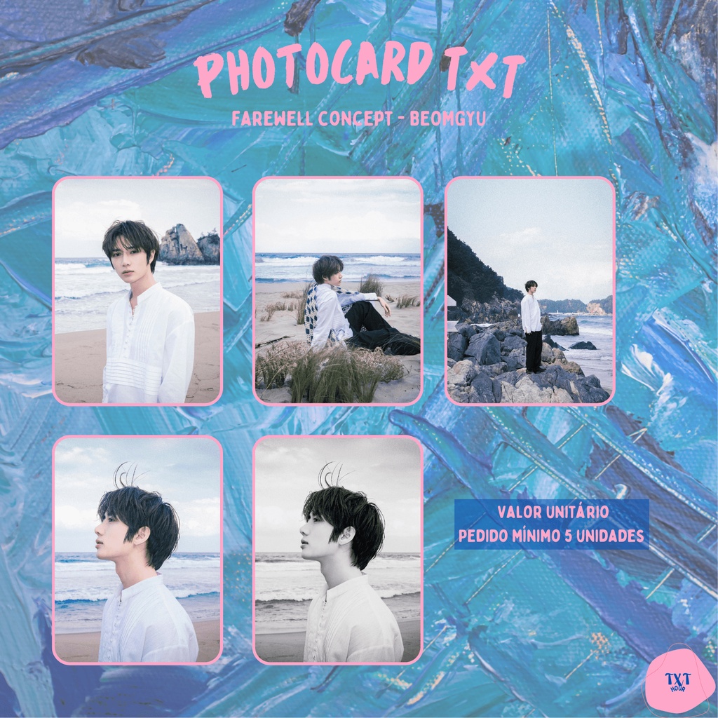 PHOTOCARD TXT (TOMORROW X TOGETHER) FAREWELL CONCEPT - BEOMGYU | kpop ...