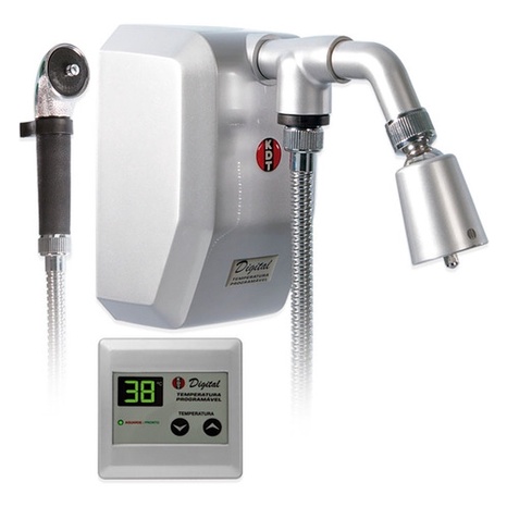 Ducha Inteligente Digital Chuveirinho Kdt 8800w 220v Prata | Shopee Brasil