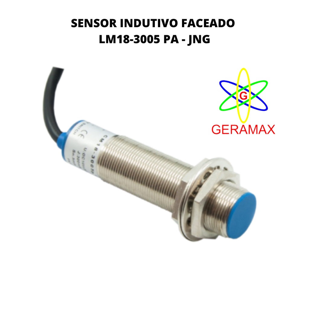 SENSOR INDUTIVO FACEADO LM18-3005PA - PNP NA - JNG; SENSOR INDUTIVO LM18-3005 PNP | Shopee Brasil