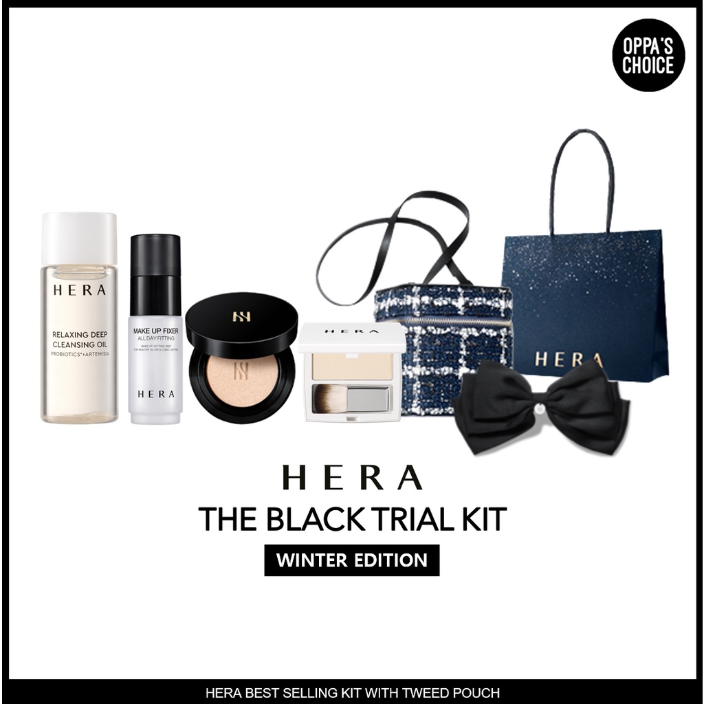 HERA O KIT De Teste Preto Com Saco De Tweed | Shopee Brasil