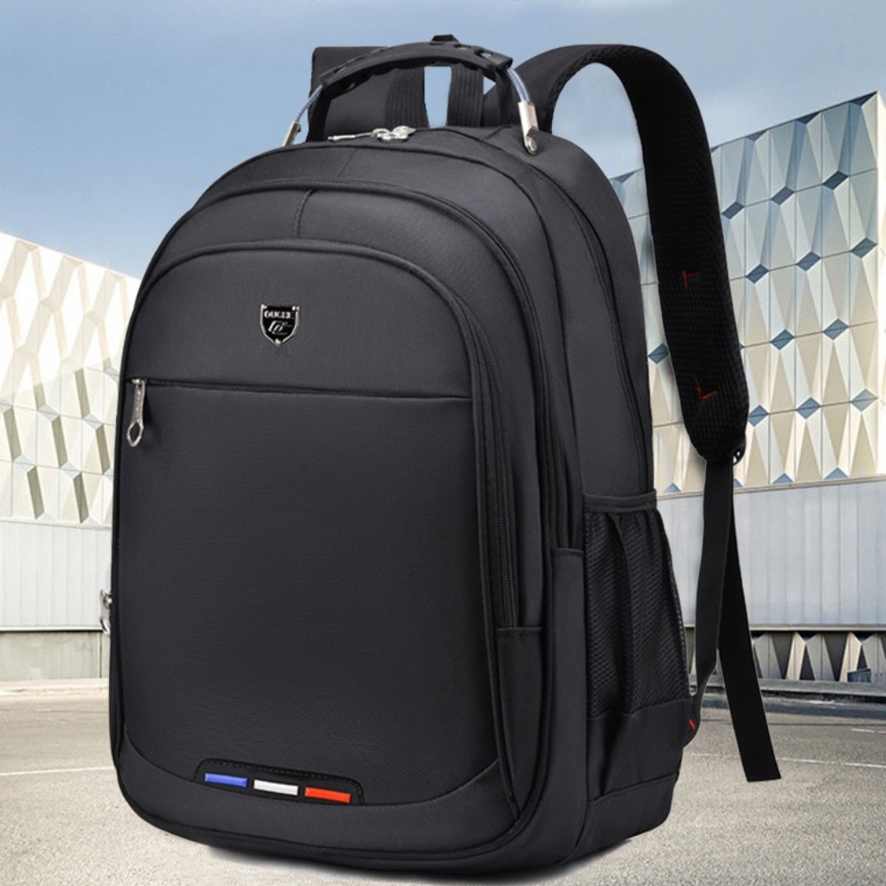 Mochila Masculina Feminina Grande Escolar Preta Repartições Impermeável ...