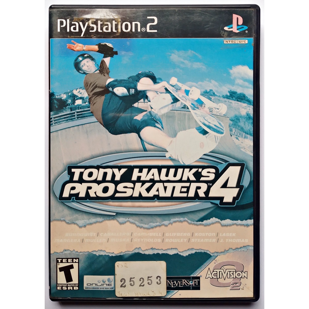 Jogo Tony Hawks Pro Skater 4 para Playstation 2 Ps2 Original | Shopee ...