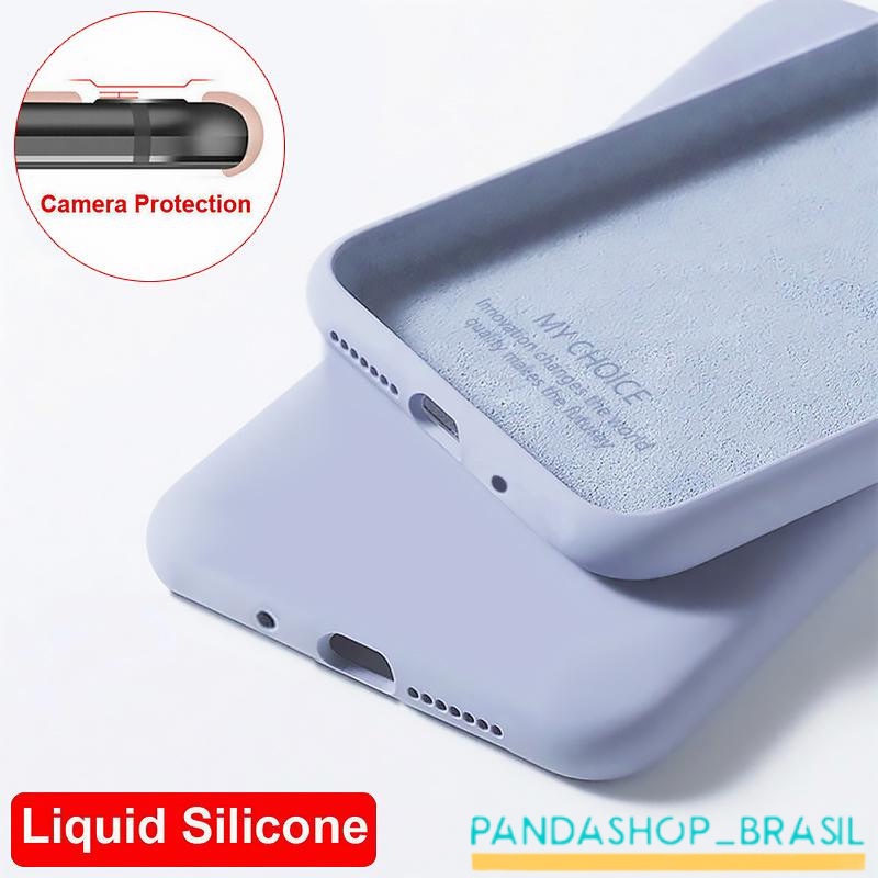 Capa Aveludada Soft TPU Liquid Silicon Samsung Galaxy A10 / A10s / A20 / A30s / A50 / A11 / A51 ...