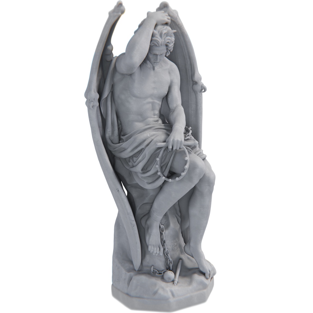 Estátua Lúcifer Estrela Da Manhã Portador Da Luz - Resina - Escorrega o ...