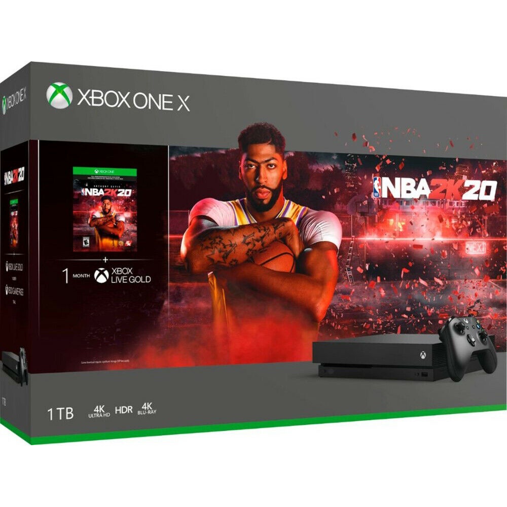 Novo Xbox One X Bundle 1 TB Console with NBA 2K20 and Wireless ...