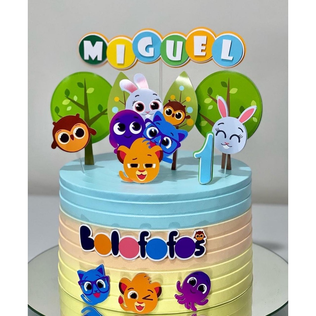 Topo de Bolo Personalizado Bolofofos. | Shopee Brasil