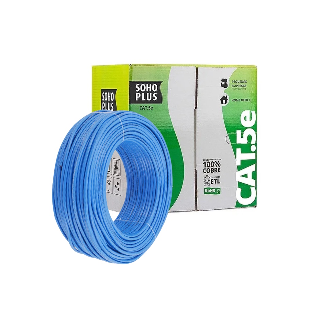 Cabo De Rede Furukawa 100% Cobre Cat5e Soho 100 Metros | Shopee Brasil