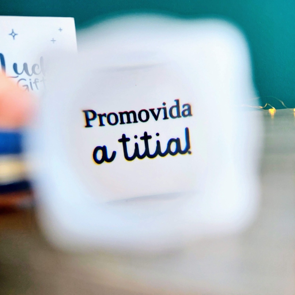 Monóculo Revelação Gravidez - Promovida a titia- Lembrancinha pronta ...