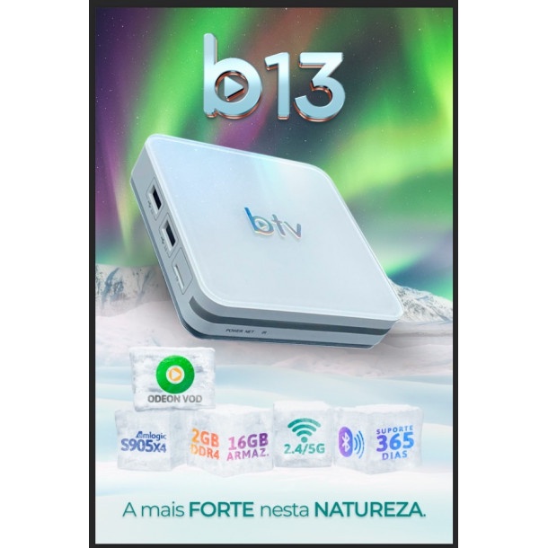 Receptor B-t-V/B13 - 4K - Lançamento 2022 - Escorrega o Preço