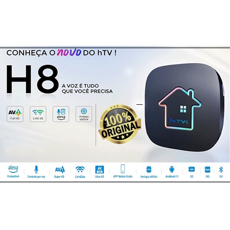 LANCAMENTO H TV 8 H8 ORIGINAL COM GARANTIA - Escorrega o Preço
