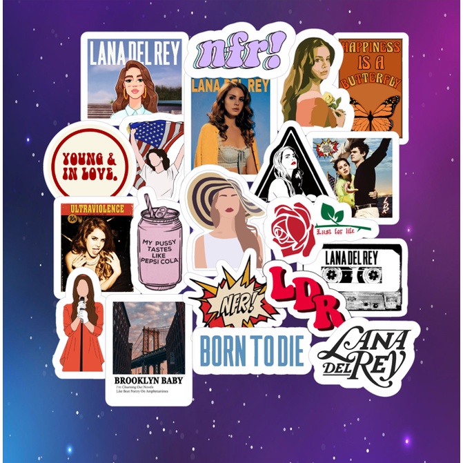 Pack Stickers - Lana Del Rey - Born To Die - NFR - Ultraviolence - 20 ...