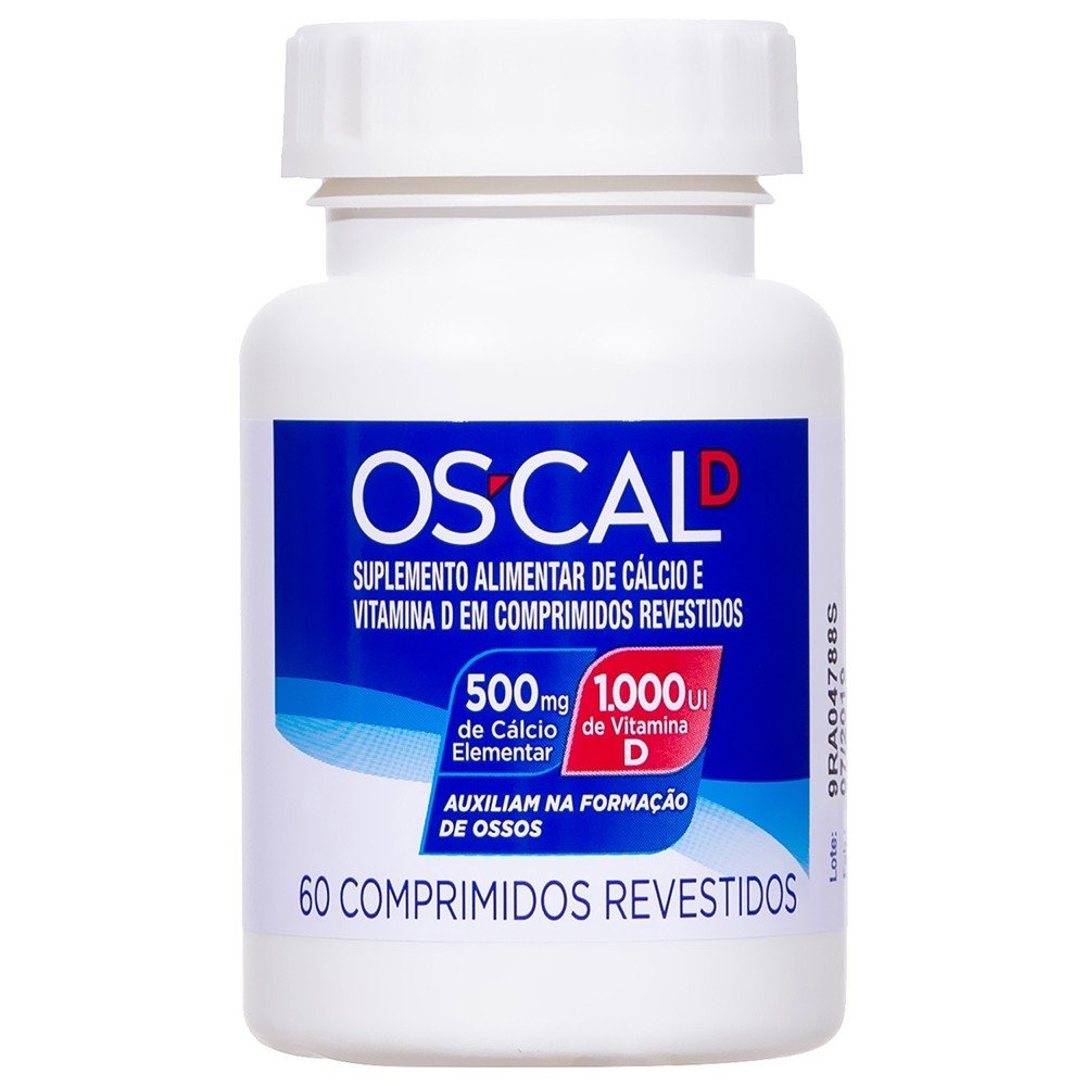 OSCAL D 500mg DE CÁLCIO ELEMENTAR +1000 UI DE VITAMINA D | Shopee Brasil