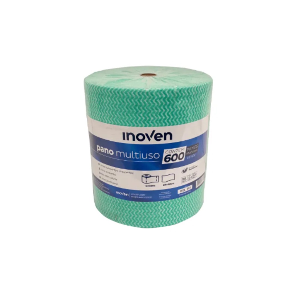 Pano Multiuso Perfex 28x40cm Inoven/mr.plus Rolo 240m - Verde | Shopee ...
