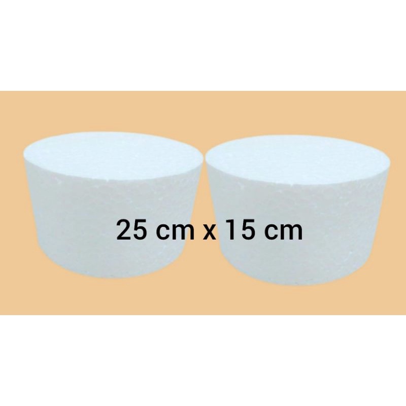 02 Bases para bolo fake/ base em isopor 25cm x 15cm | Shopee Brasil