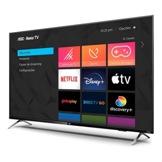 Smart Tv Aoc Roku Led 50 Polegadas 4k Uhd Wi-fi 50u6125/78g | Shopee Brasil