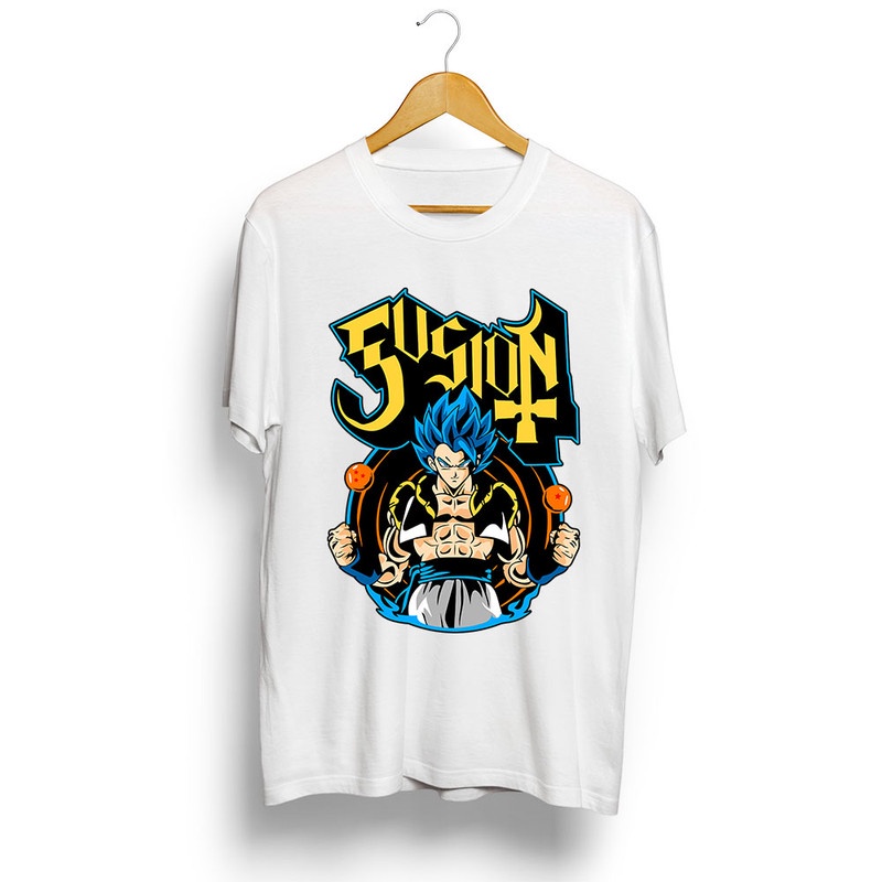 Camiseta Gogeta SSJ Blue Fusion Animes | Shopee Brasil