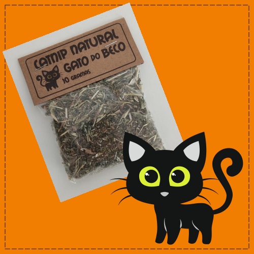 catnip 10g erva do gato 100% orgânica, cat nip, erva gateira ...