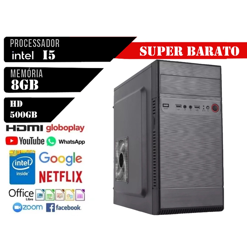 Computador Core I5 8gb Hd 500gb Brazil Pc + Windows 10 | Shopee Brasil
