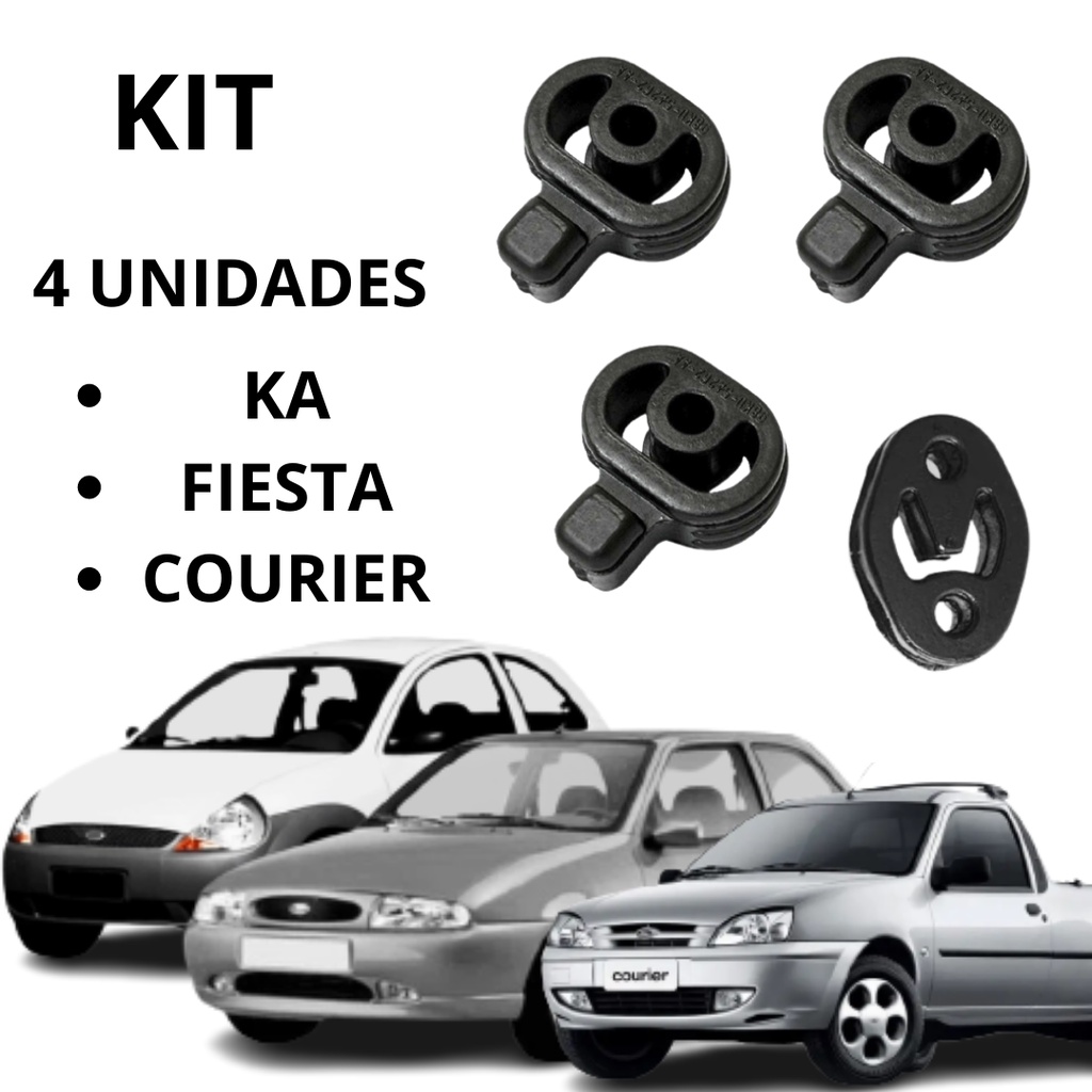 Kit Borracha De Escapamento FORD Courier Fiesta Ka | Shopee Brasil