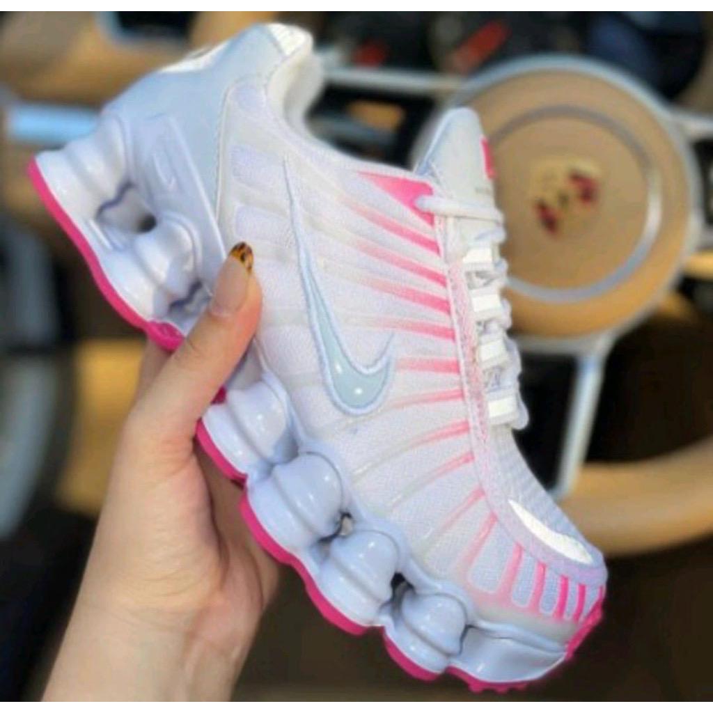 Tenis Feminino 12 Molas Refletivo Branco/Pink | Shopee Brasil