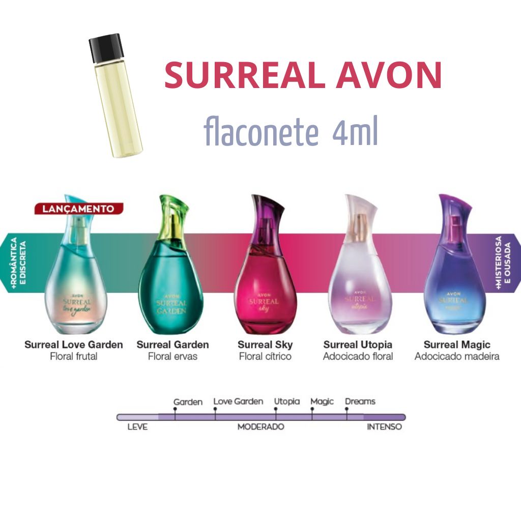 Perfume Feminino Avon Surreal Flaconete 4ml - Escolha sua Fragrância ...