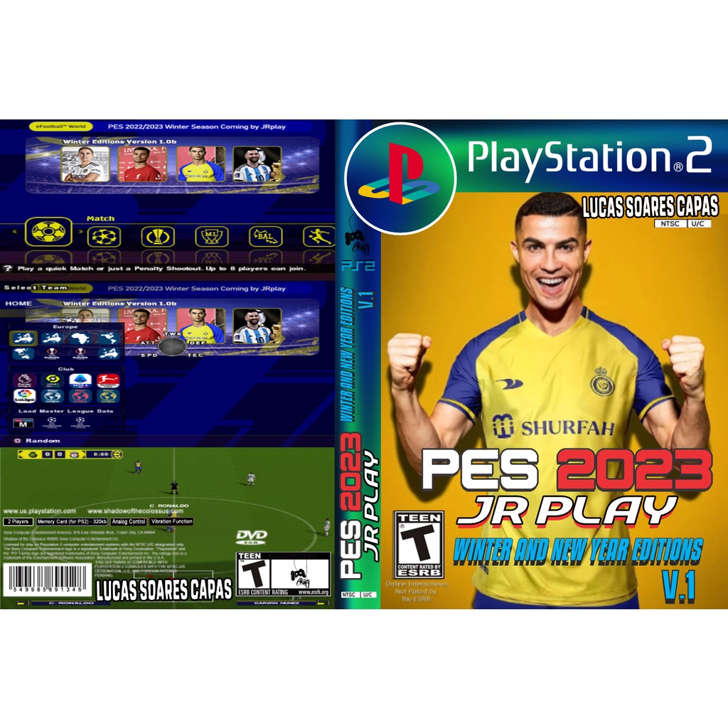 Pes 2023 Jr Play Inverno Europeu Pt-Br Ps2 | Shopee Brasil