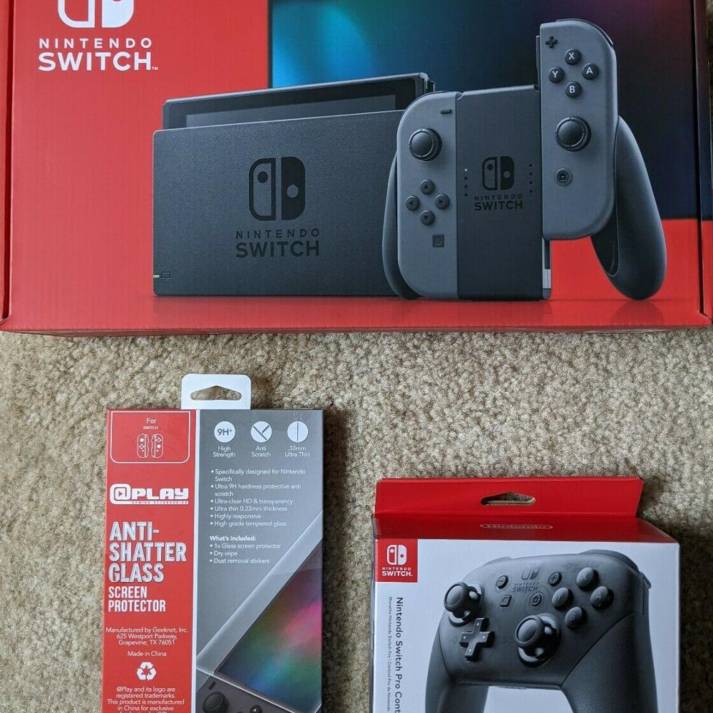 100% Authentic Nintendo Switch 32GB Console with Neon Blue and Neon Red ...