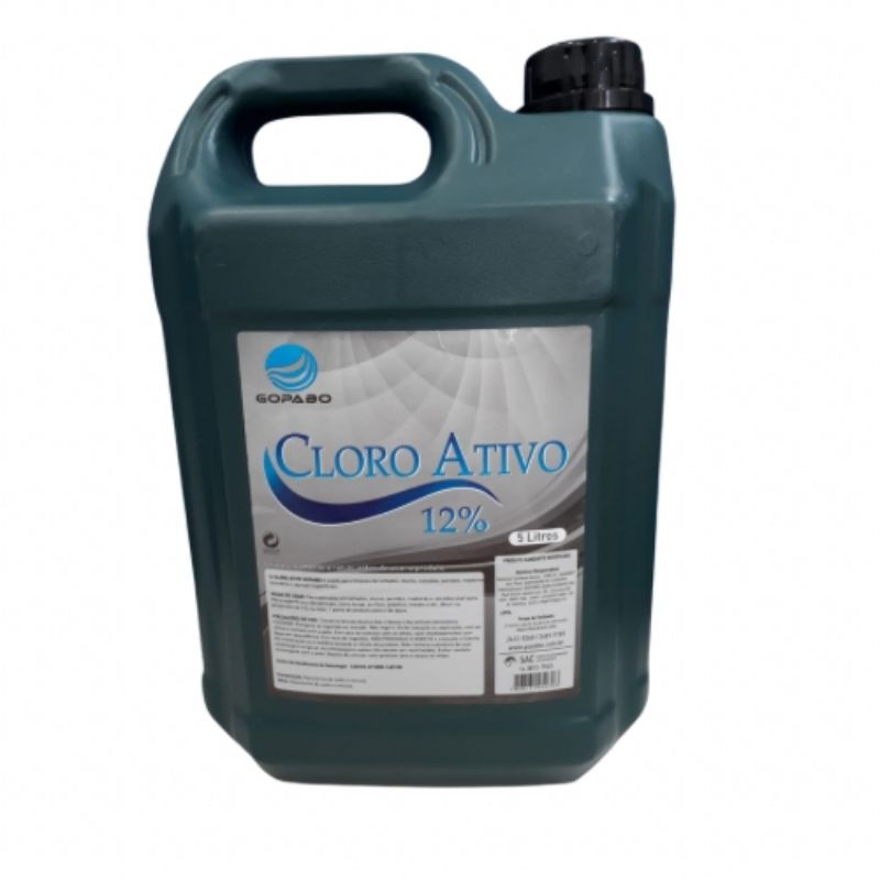 Hipoclorito de sódio 12 Cloro Líquido Ativo 12% - 5 kg Cloro 12 ...