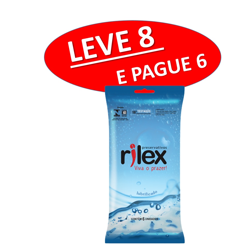 Camisinha Preservativo Leve 8 E Pague6 Em Cada Pacote Marca Rilex Sex Shop Shopee Brasil