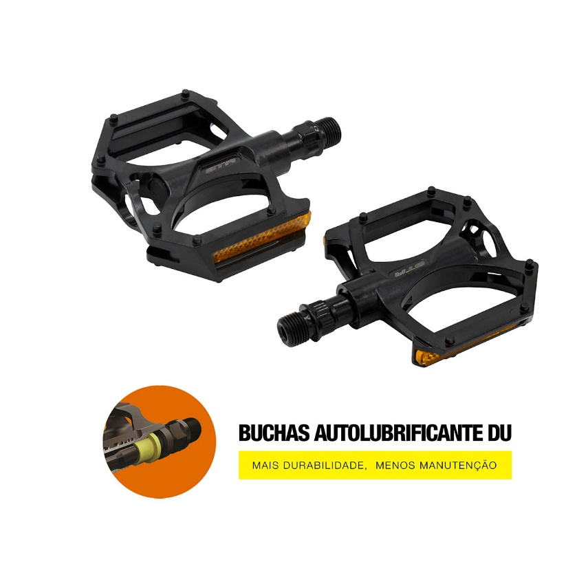 Pedal Aluminio Plataforma C/ Bucha Du Gta Top De Linha Mtb | Shopee Brasil