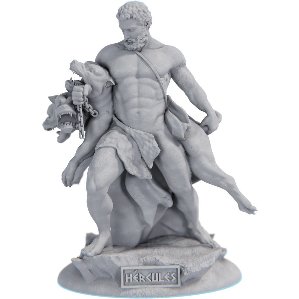 Estátua Hércules Mitologia Grega Herói Estatueta Imagem - Escorrega o Preço