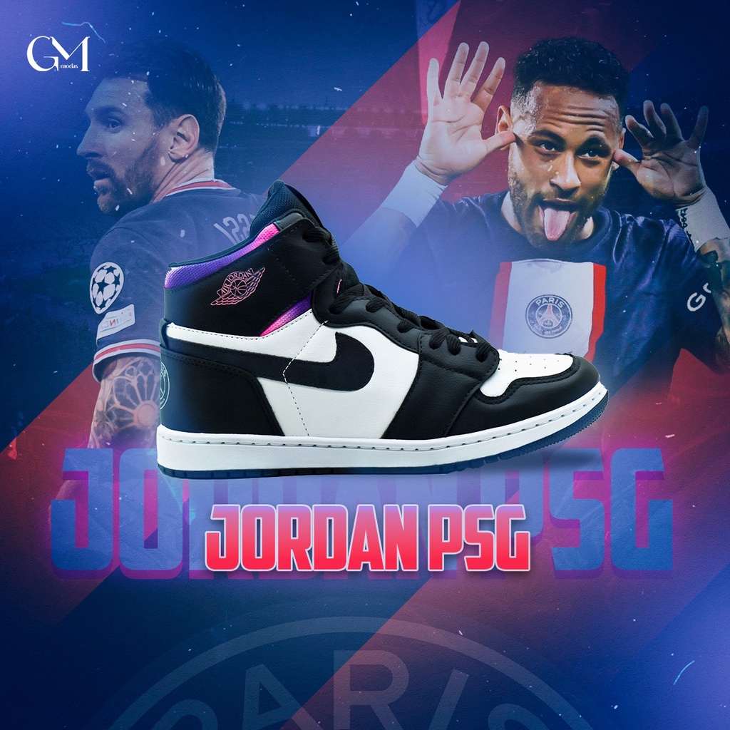Tênis Botinha Cor PSG Masculino e Feminino Lançamento Holografico Air ...