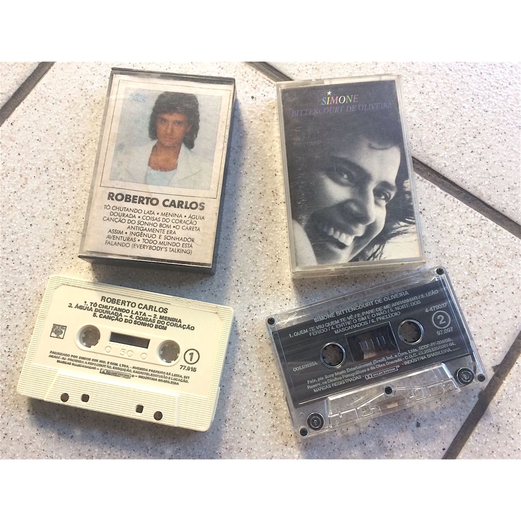 2 Fitas K7 Cassete Roberto Carlos E Simone | Shopee Brasil