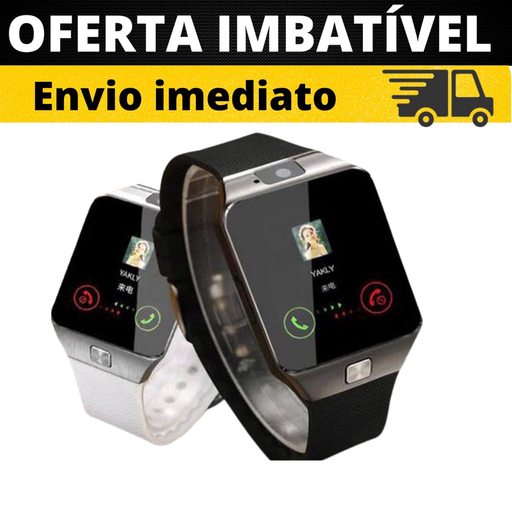 Smartwatch Dz09 Relógio Inteligente com chip cartão de memoria ...
