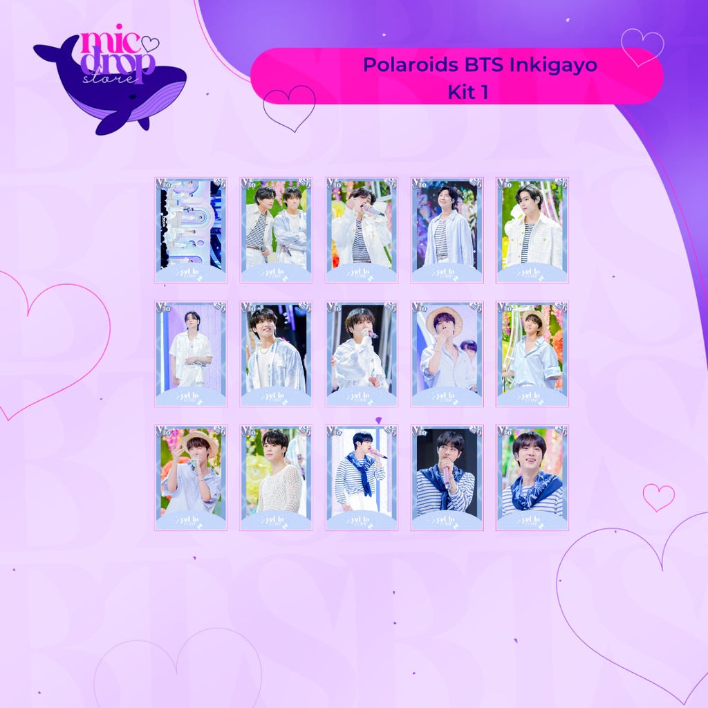 Polaroids BTS Inkigayo | Shopee Brasil
