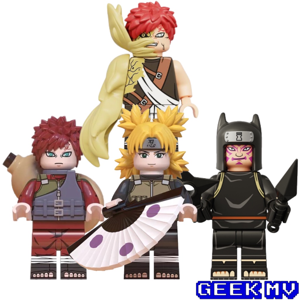 Blocos de Montar - Compatível Lego - Anime - Naruto - Ninjas Sunagakure ...