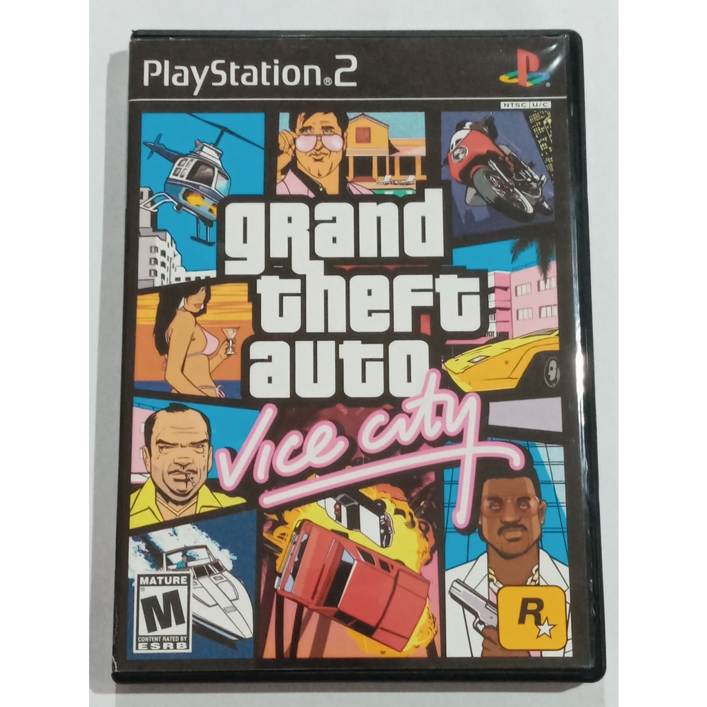 Grand Theft Auto Vice City p/ Playstation 2 PS2 Original - Escorrega o ...