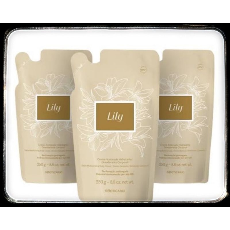 Refil Creme Acetinado Lilly | Shopee Brasil