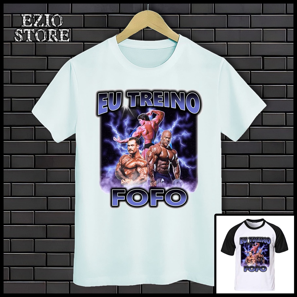 Camiseta Cbum Arnold e Phil Heath "Eu Treino Fofo" Unissex, Blusa ...