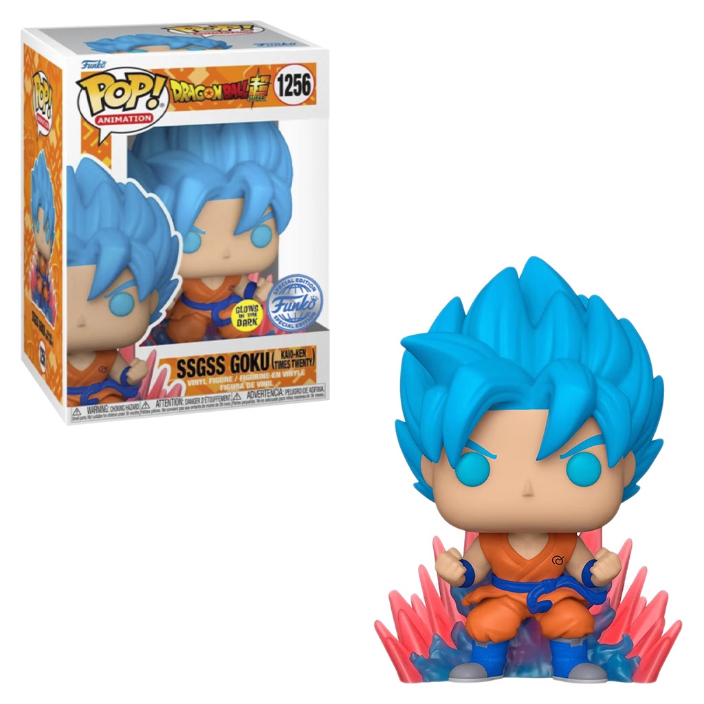 FUNKO POP ANIMATION DRAGON BALL SUPER EXCLUSIVE - GOKU SSGSS KAIO-KEN ...