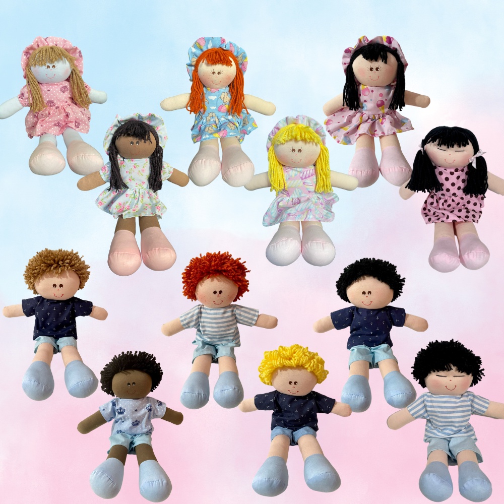 Boneca de Pano menina ou menino 30 cm Decoração de nicho oferta com ...